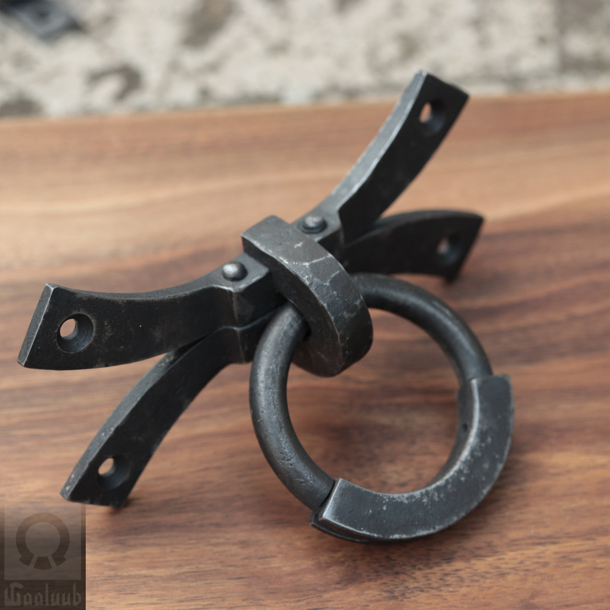 Wrought Iron Ring Pull Handle - Hora III